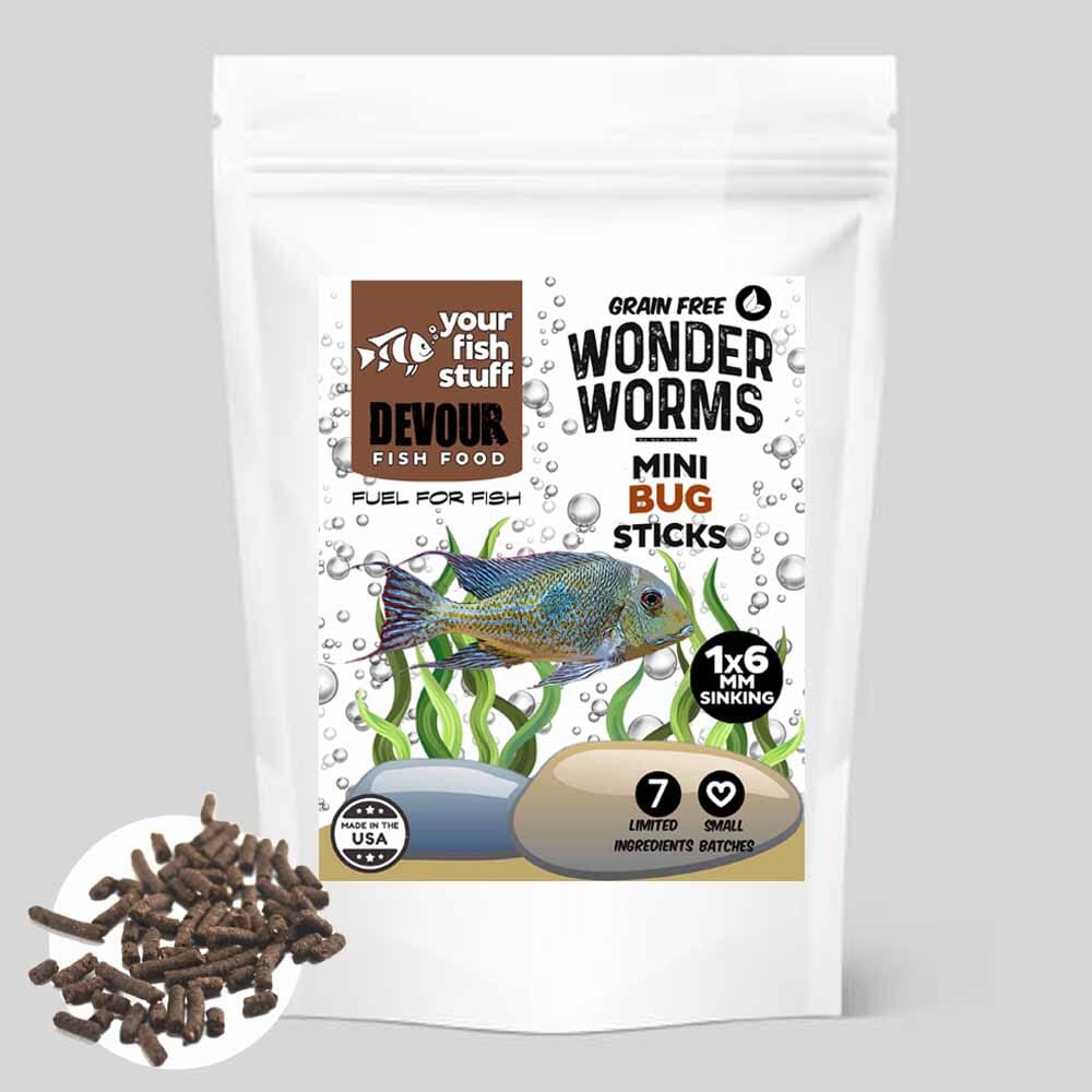 WonderWorms Grain Free Mini Bug Sticks – Your Fish Stuff