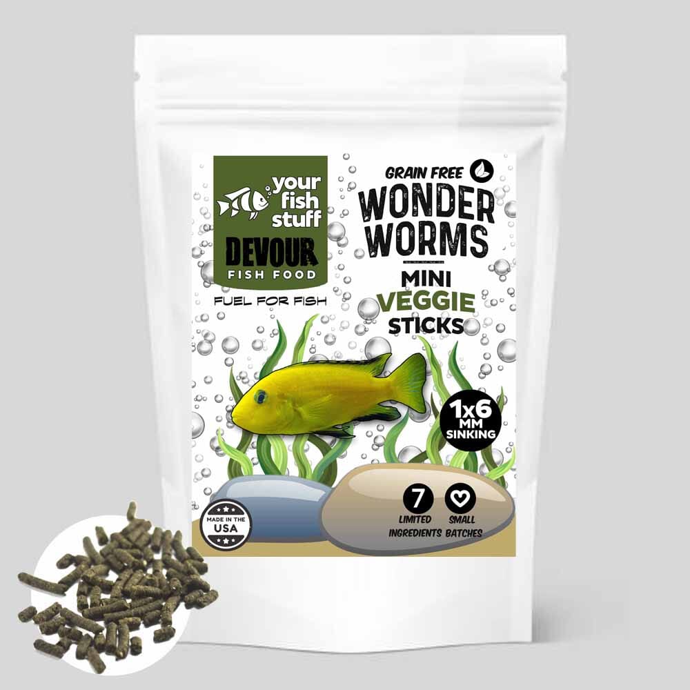 WonderWorms Grain Free Mini Veggie Sticks – Your Fish Stuff