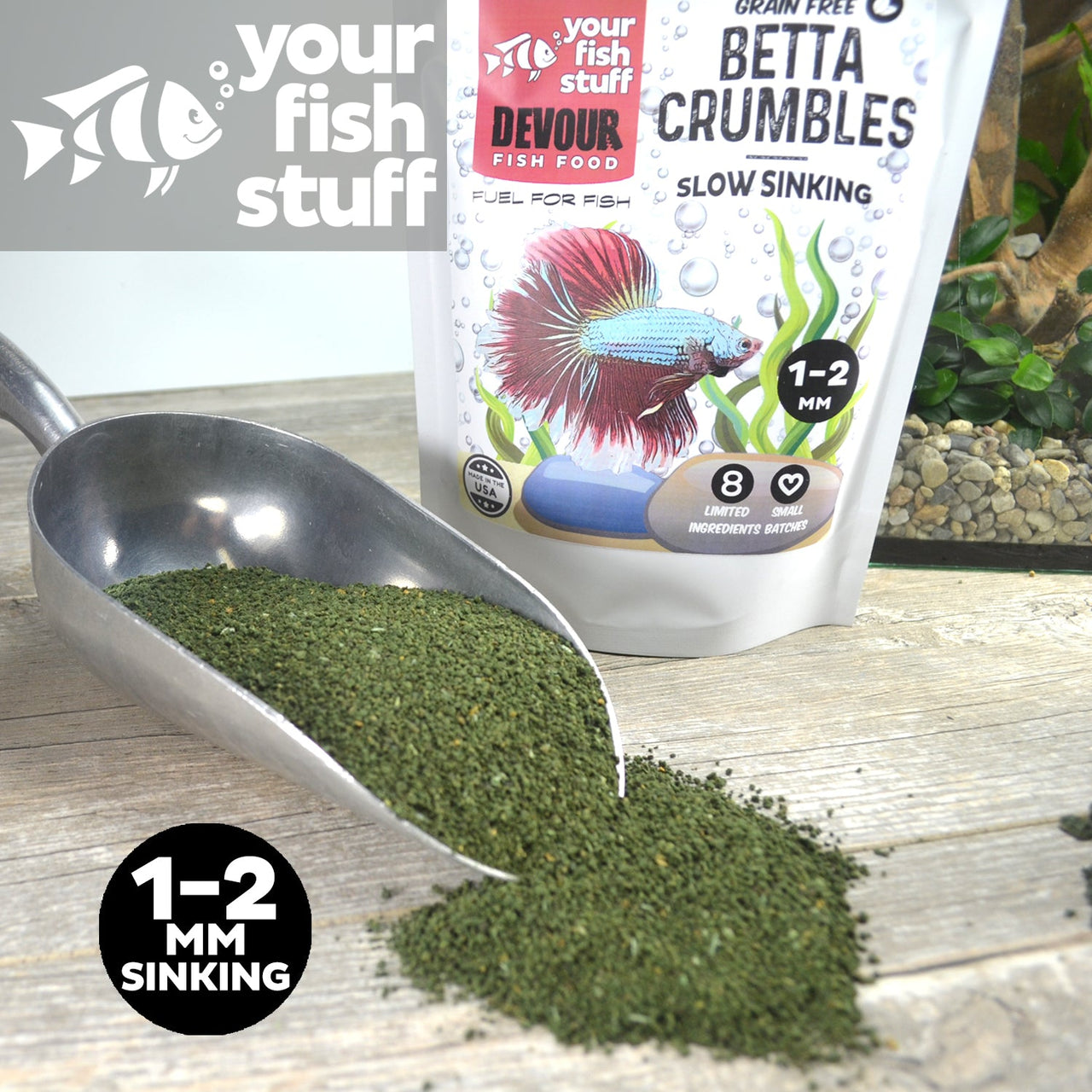 Grain-Free Betta Fish Food – Devour Betta Crumbles | All Natural ...