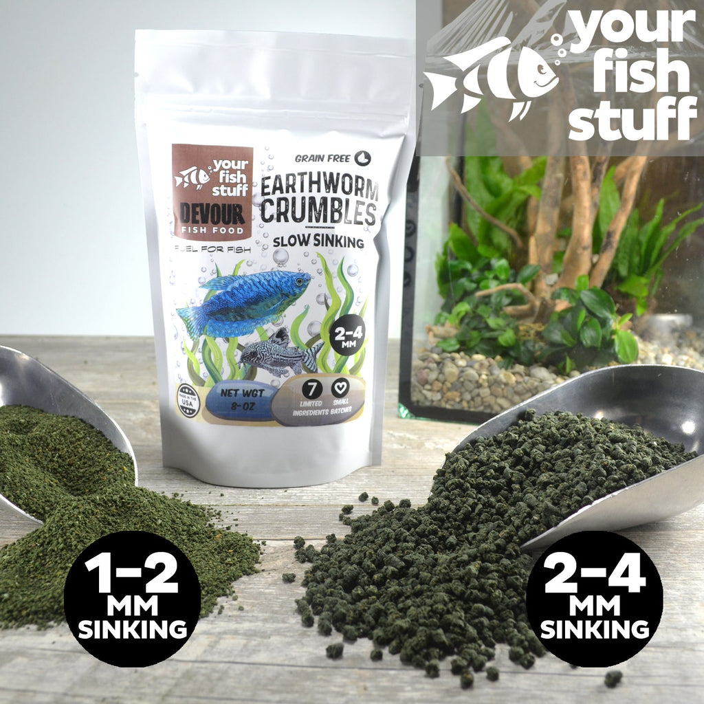 Grain-Free Earthworm Fish Food – Devour Earthworm Crumbles | Nutritious ...